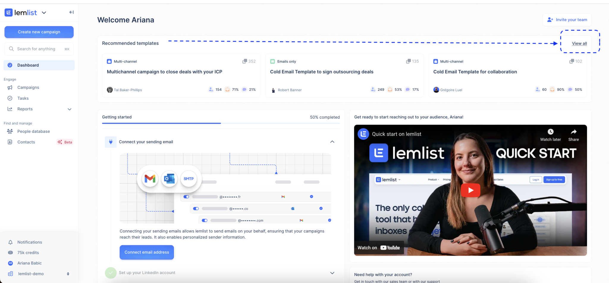 Create email templates for your team - lemlist academy